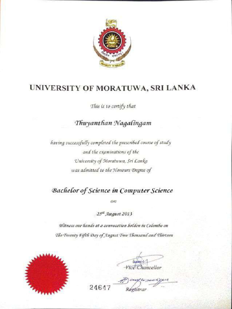 Master of Computer Science Certification | PDF