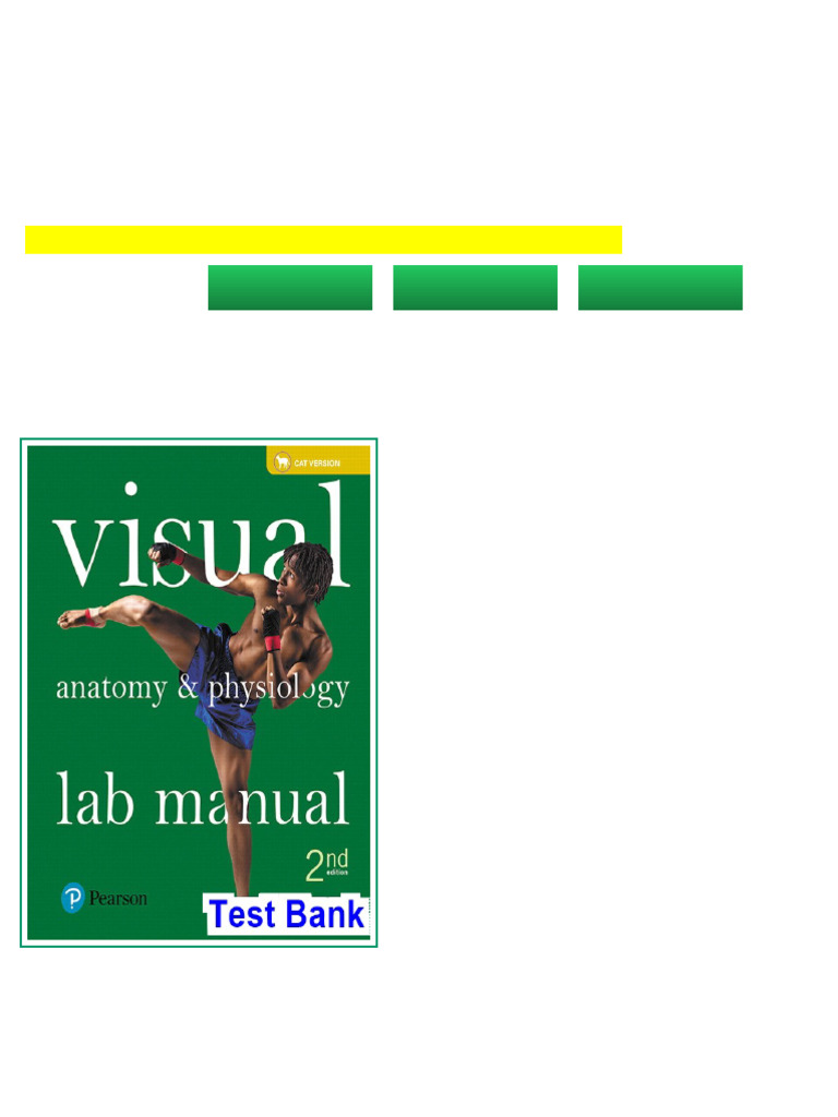 Visual Anatomy and Physiology Lab Manual Cat Version 2nd Edition ...