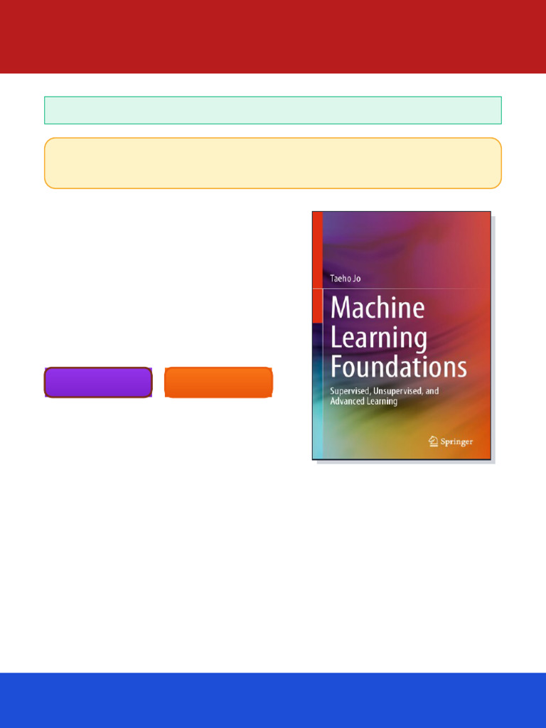 Machine Learning Foundations: Supervised, Unsupervised, and Advanced ...