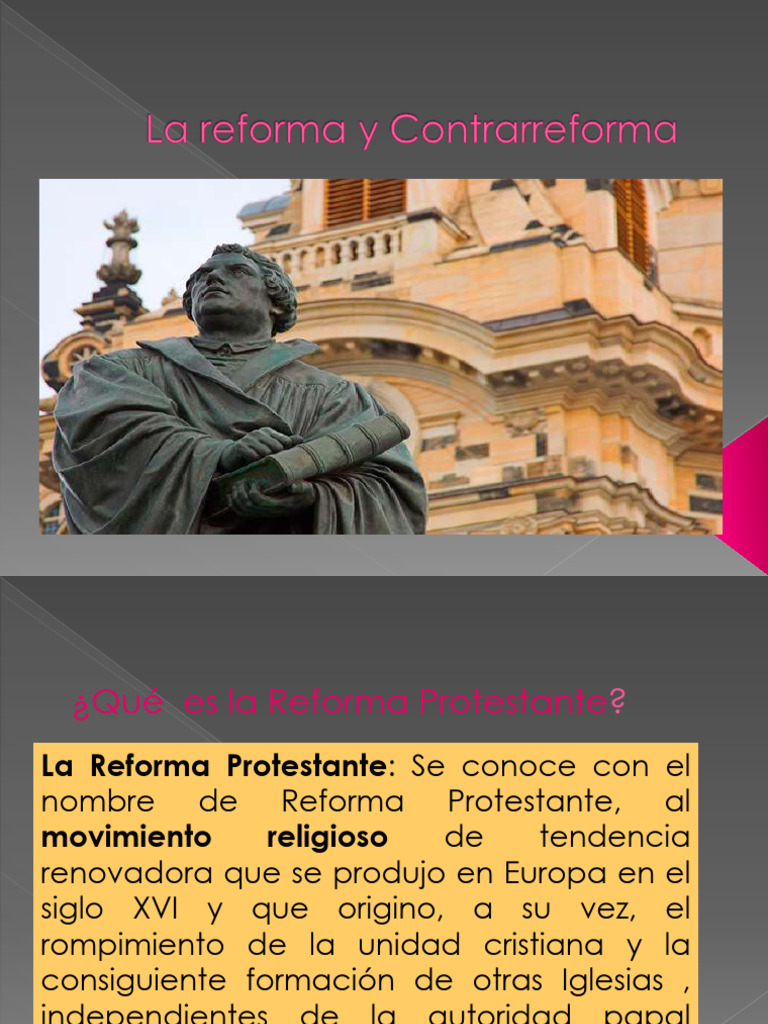 La Reforma y Contrarreforma | PDF | protestantismo | Iglesia Católica