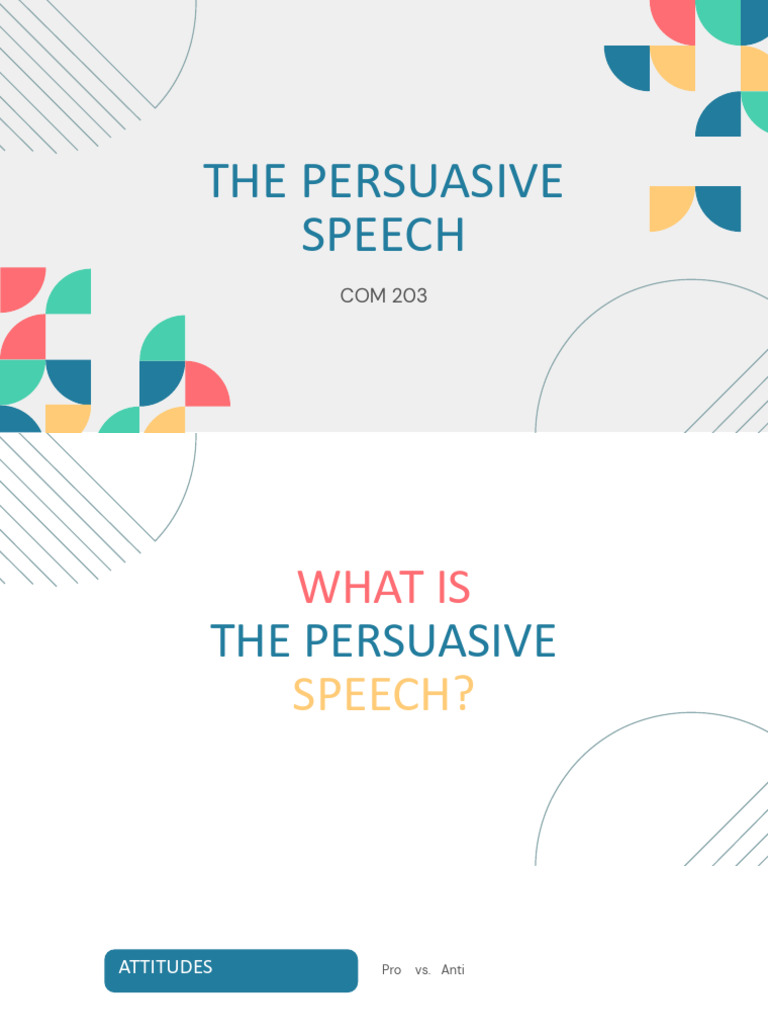 Chapter 10 11 - The Persuasive Speech | PDF | Persuasion