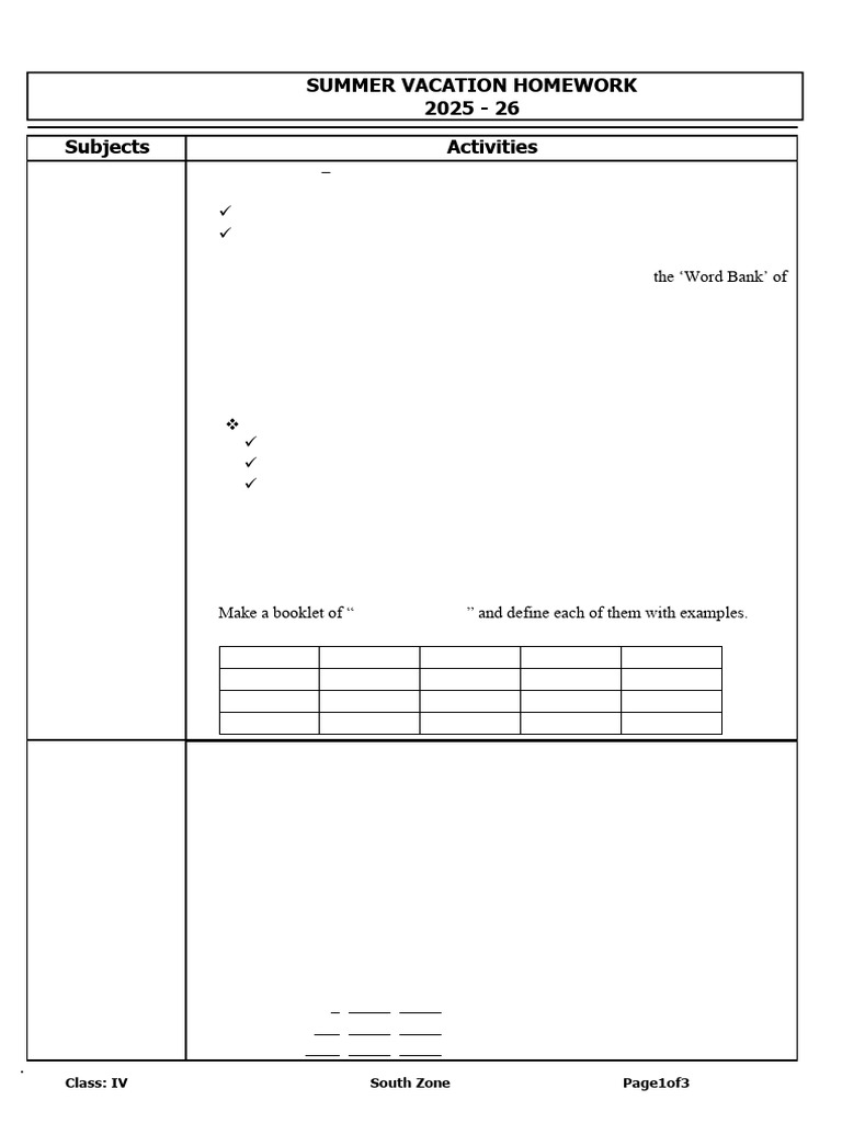 Class IV. | PDF | English Language | Part Of Speech