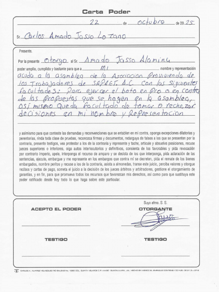 Carta Poder | PDF
