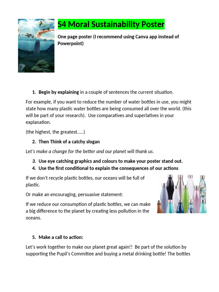 Sustainablity Poster | PDF