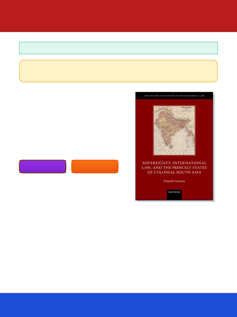 Sovereignty, International Law, and the Princely States of Colonial ...
