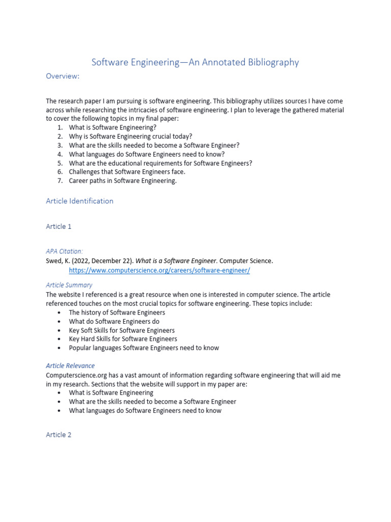 Annotated-Research Paper Annotated Biblography Cameron Gonzalez | PDF ...