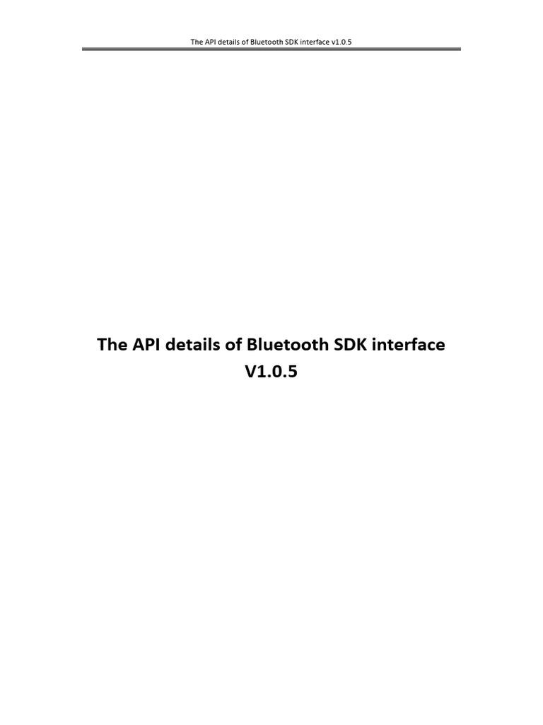 BLE Label API v1 (2025-10-07 19 - 03 - 34) | PDF | Bluetooth | Callback ...