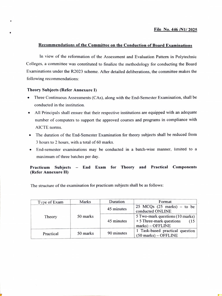 Board Exam Methodology Recommendations | PDF | Multiple Choice ...