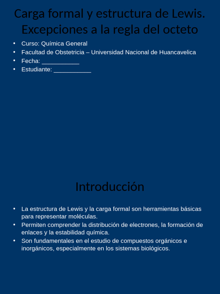 Carga Formal y Estructura de Lewis Final | PDF | Enlace químico ...