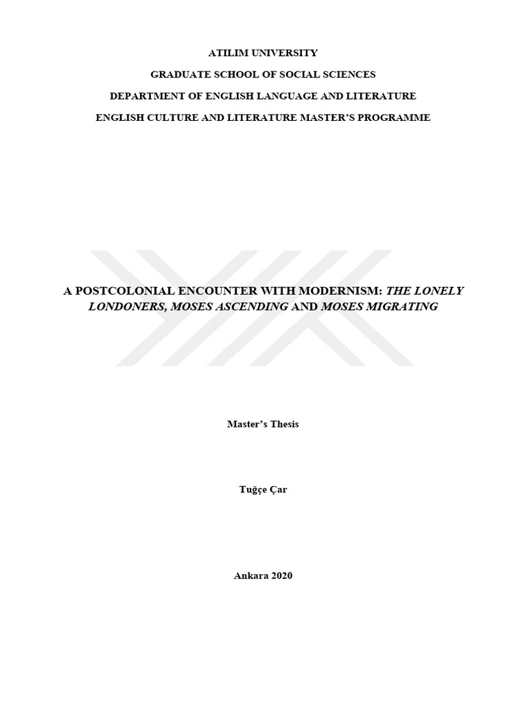 Postcolonial Modernism in Selvon's Novels | PDF | Postcolonialism ...