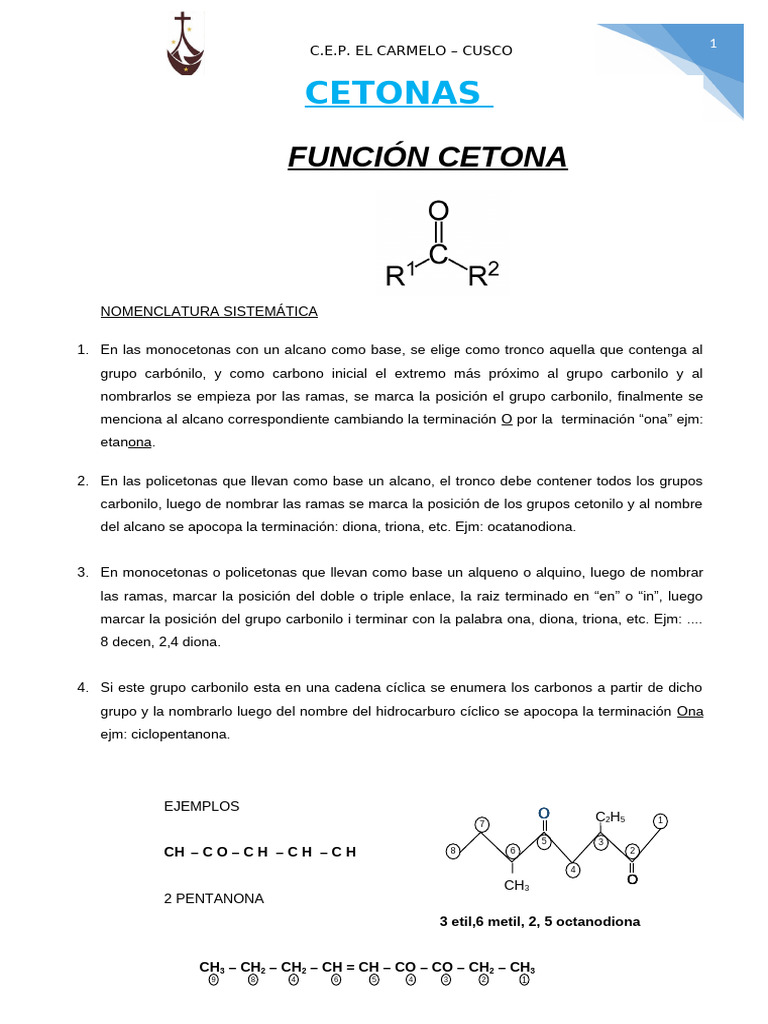 Cetonas | PDF | Cetona | Alcano