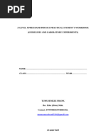 O Level Physics Practical Workbook 2025 | PDF | Experiment | Dependent ...
