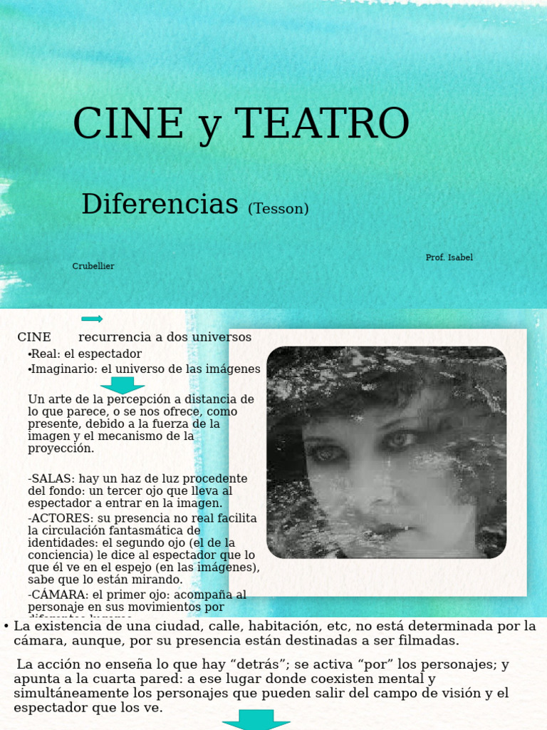 Diferencias entre Cine y Teatro | PDF | Teatro