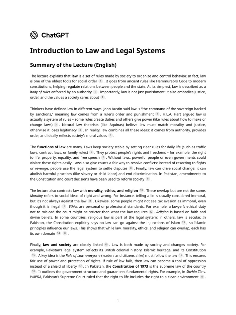 Understanding Law and Legal Systems | PDF | Morality | Justice