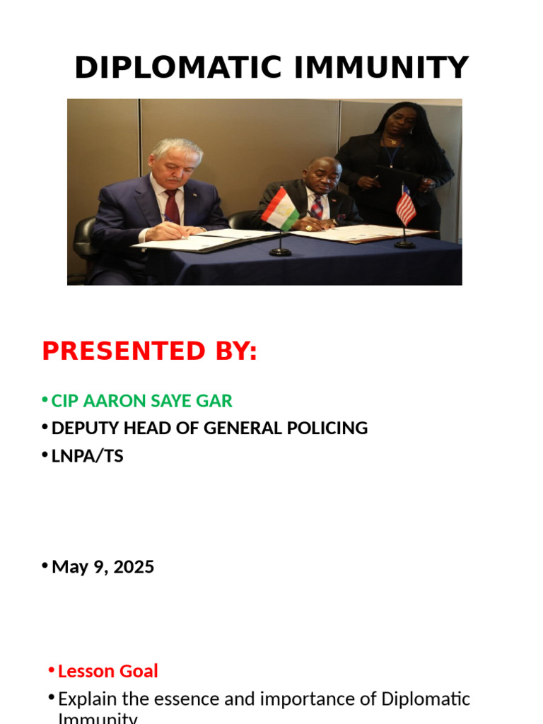 Diplomatic Immunity | PDF | Diplomatic Mission | National Security