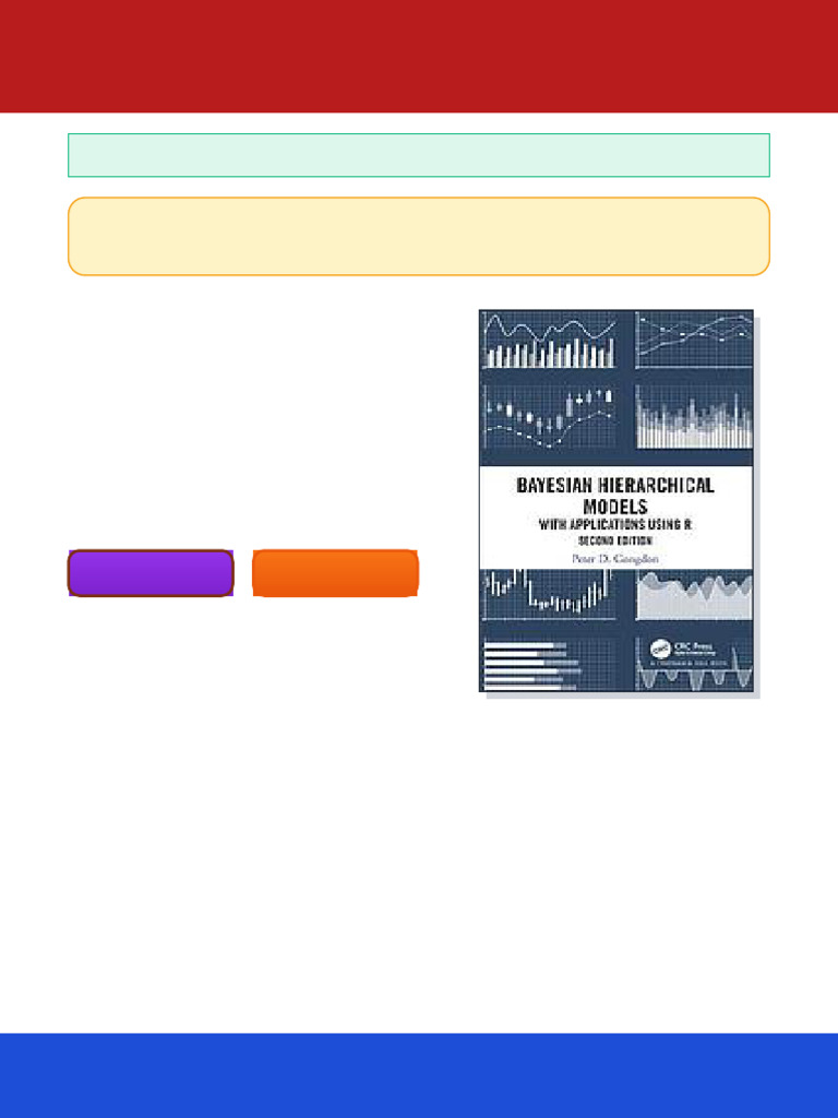 Bayesian Hierarchical Models: With Applications Using R Peter D. Congdon ebook structured pdf ...