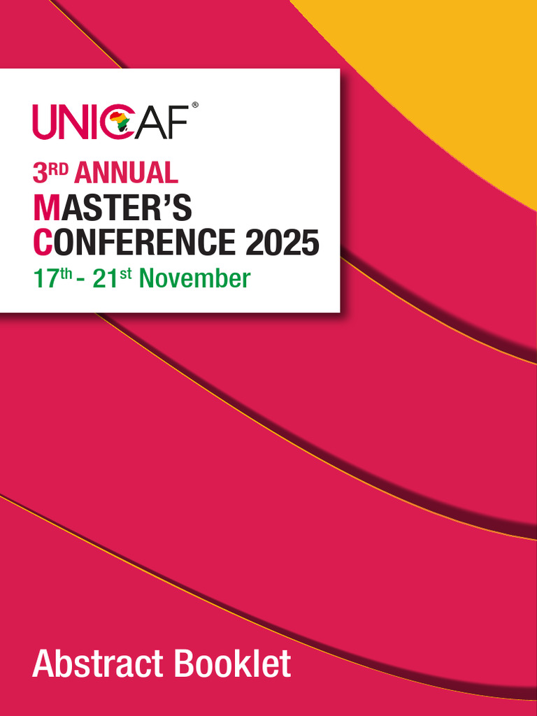 Unicaf Master's Conference 2025 Abstracts | PDF | Project Management ...