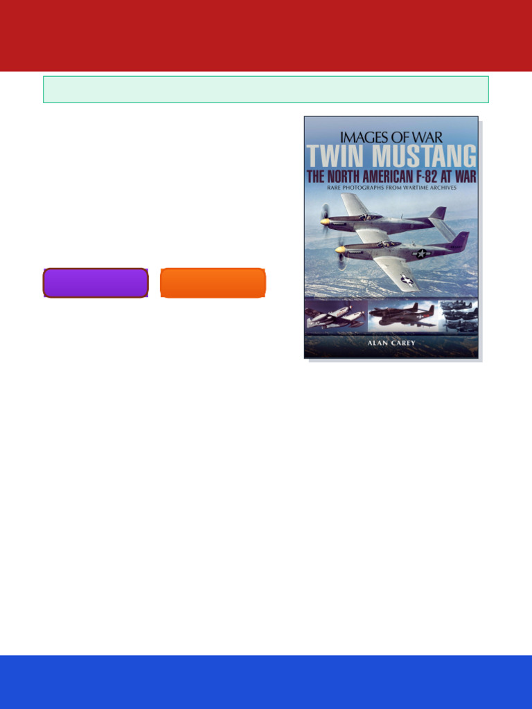 Twin Mustang The North American F 82 at War Images of War 1st Edition ...