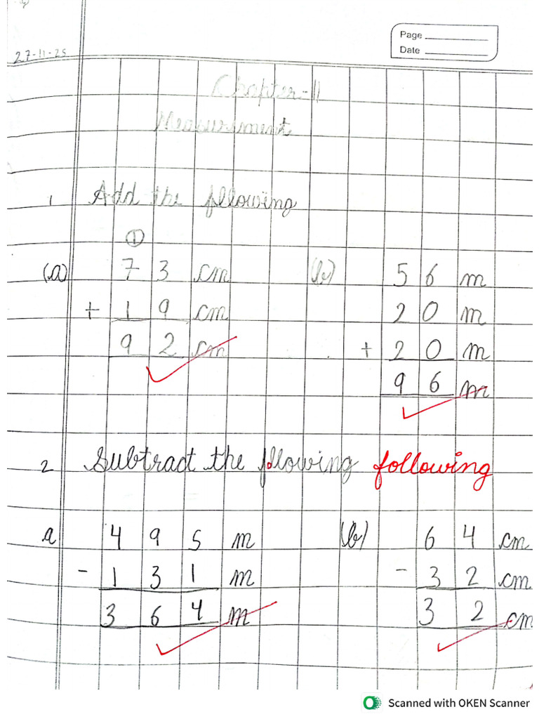 Class2 Maths Chapter 11Measurement | PDF
