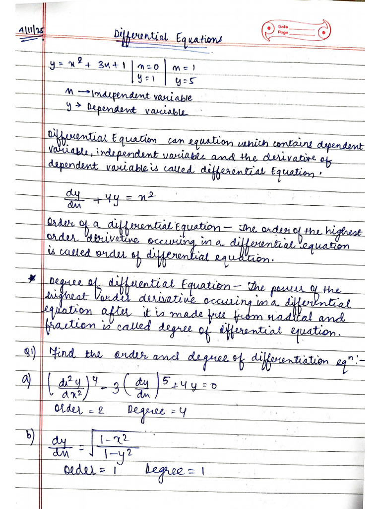 Differential Equations | PDF