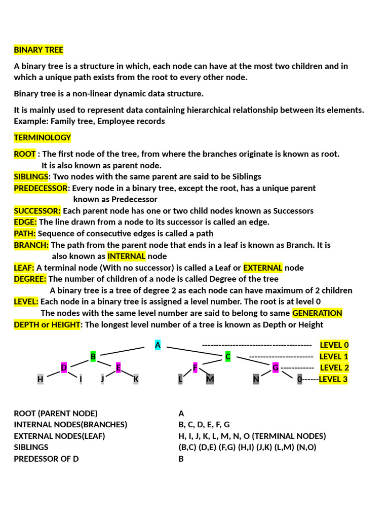 Binary Tree 1 | PDF | Algorithms And Data Structures | Computer Programming
