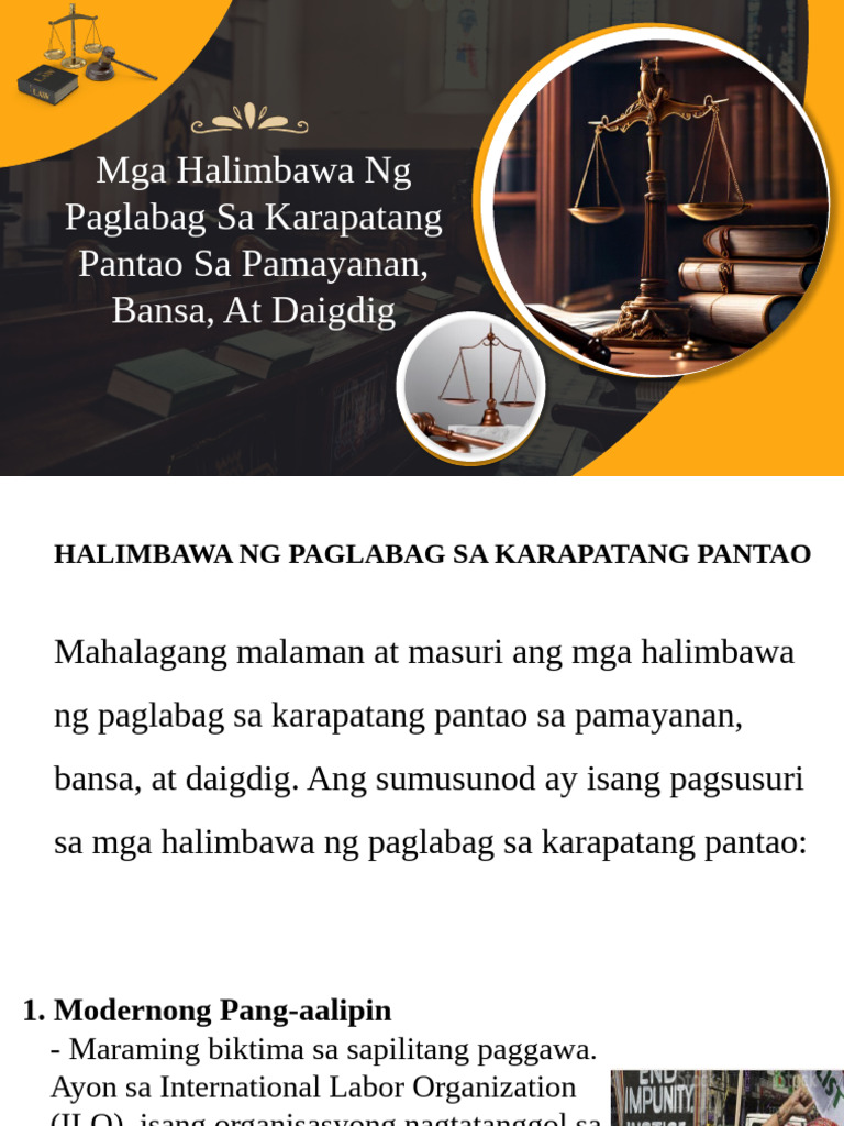 Mga Halimbawa NG Paglabag Sa Karapatang Pantao Sa Pamayanan, Bansa, at ...