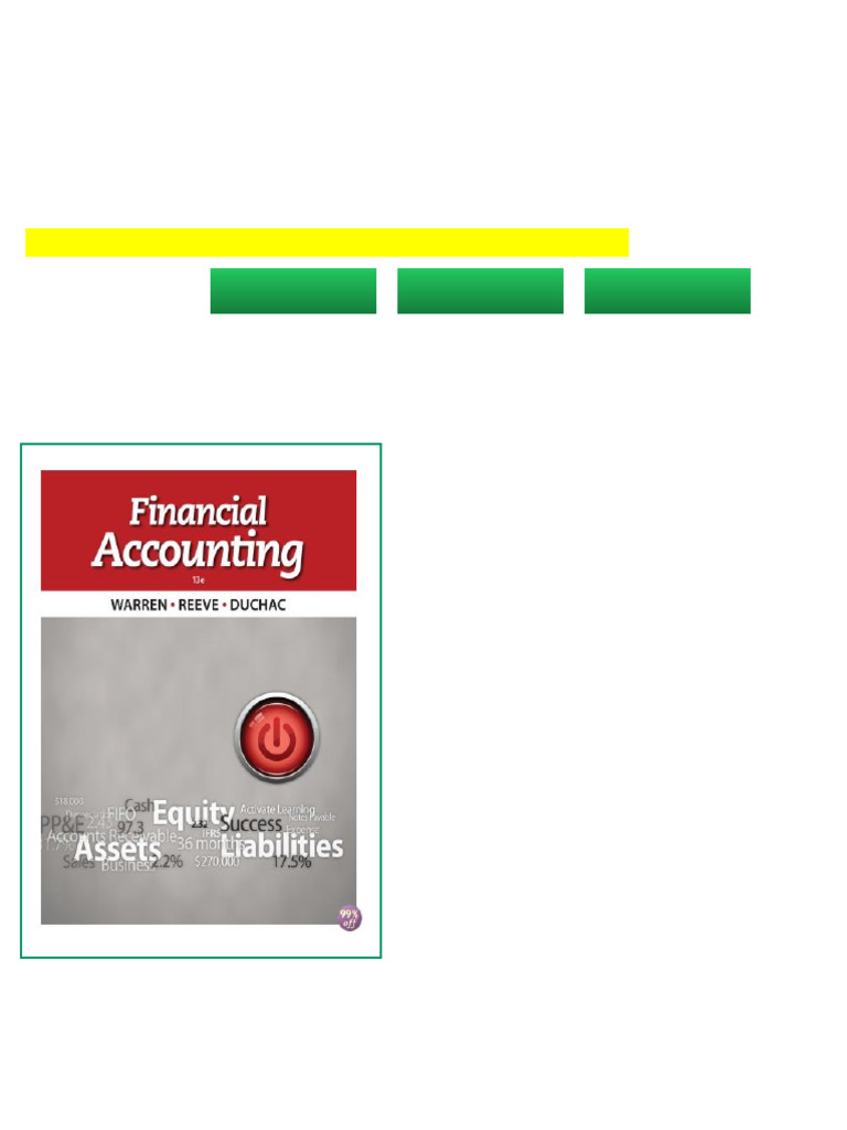 Solution Manual for Financial Accounting 12th Edition by Warren all ...