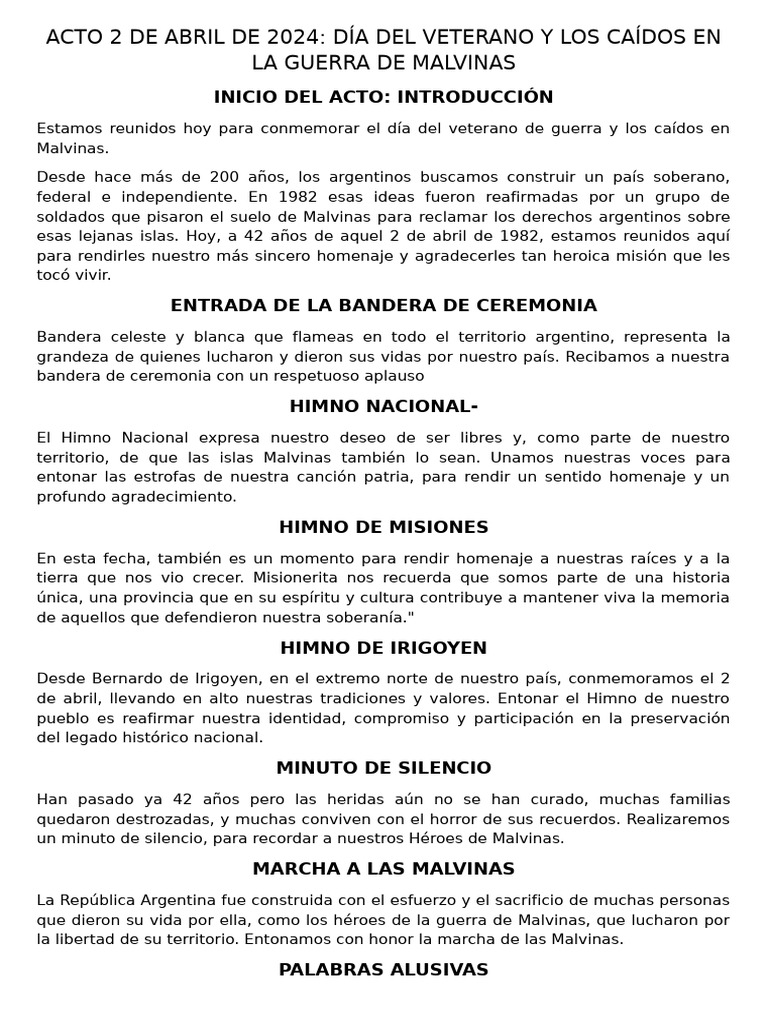 ACTO 2 DE ABRIL DE 2025 normal tarde | PDF | Himnos
