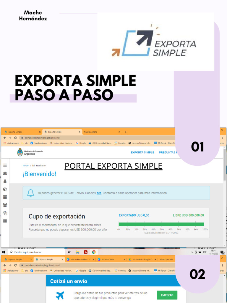 Exporta Simple Paso A Paso | PDF