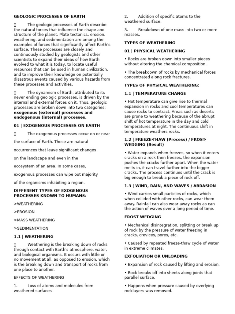 Pagbasa | PDF | Plate Tectonics | Weathering