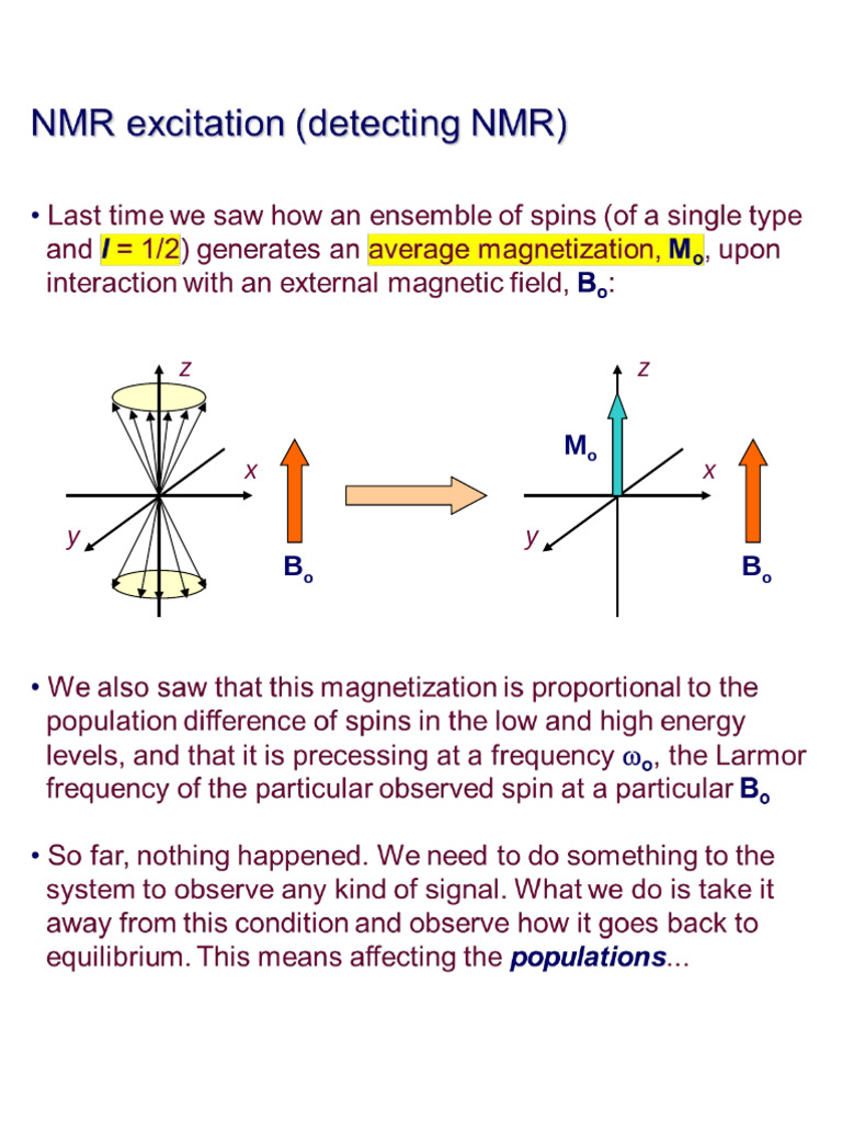 NMR Lecture2 | PDF | Nuclear Magnetic Resonance | Physics