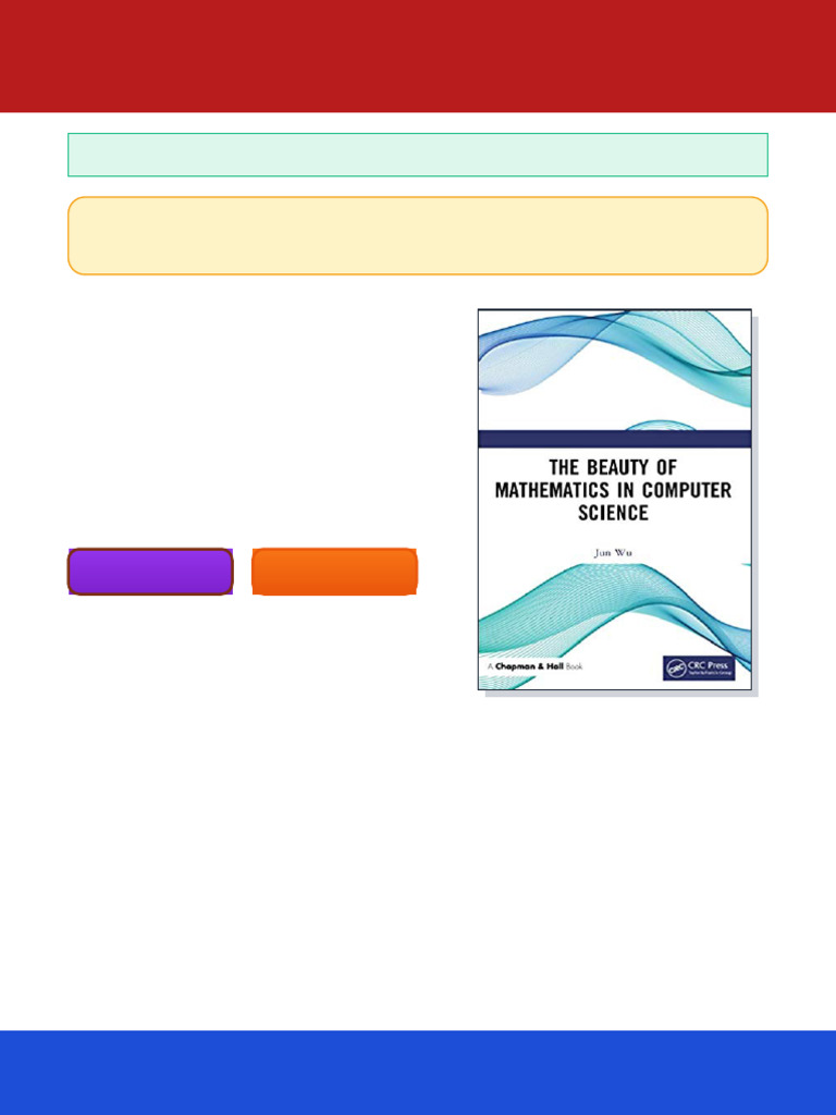 The Beauty of Mathematics in Computer Science 1st Edition Jun Wu Ebook ...