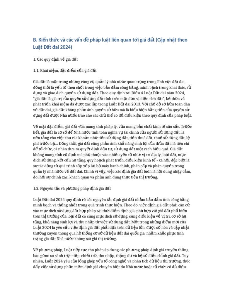 Gia Dat Luat 2024 | PDF
