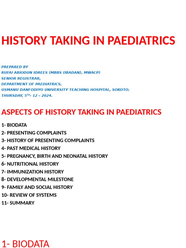 PROTOTYPE ON HISTORY TAKING-1 It's A Document That Helps Undergrad On ...