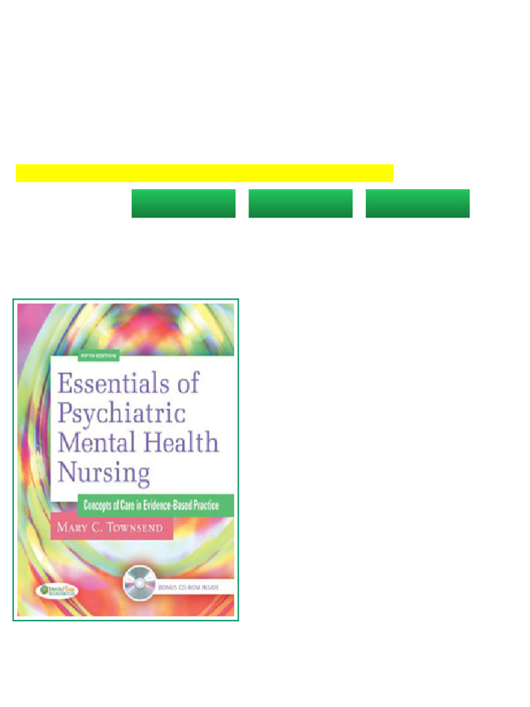 Test Bank For Essentials of Psychiatric Mental Health Nursing: Concepts ...