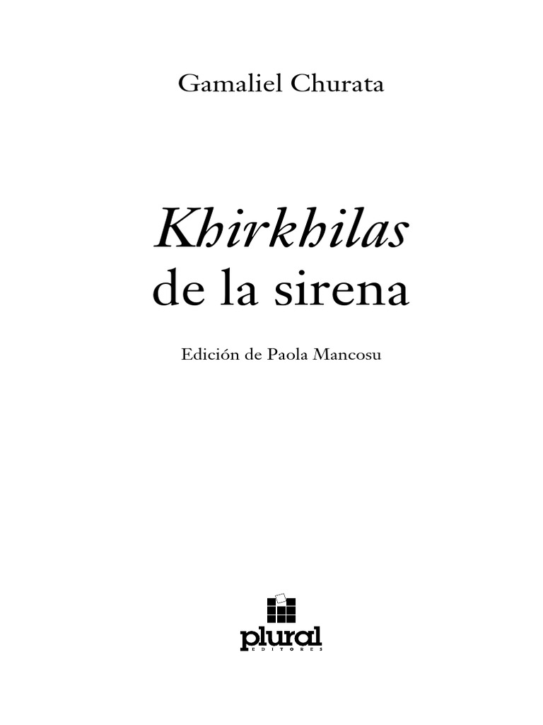 Gamaliel Churata - Khirkhilas de La Sirena | PDF | Bolivia | Perú