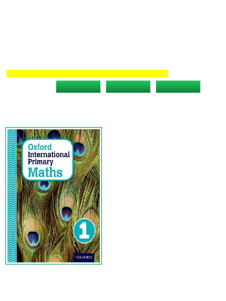(Ebook) Oxford International Primary Maths Stage 1 by Caroline Clissold ...