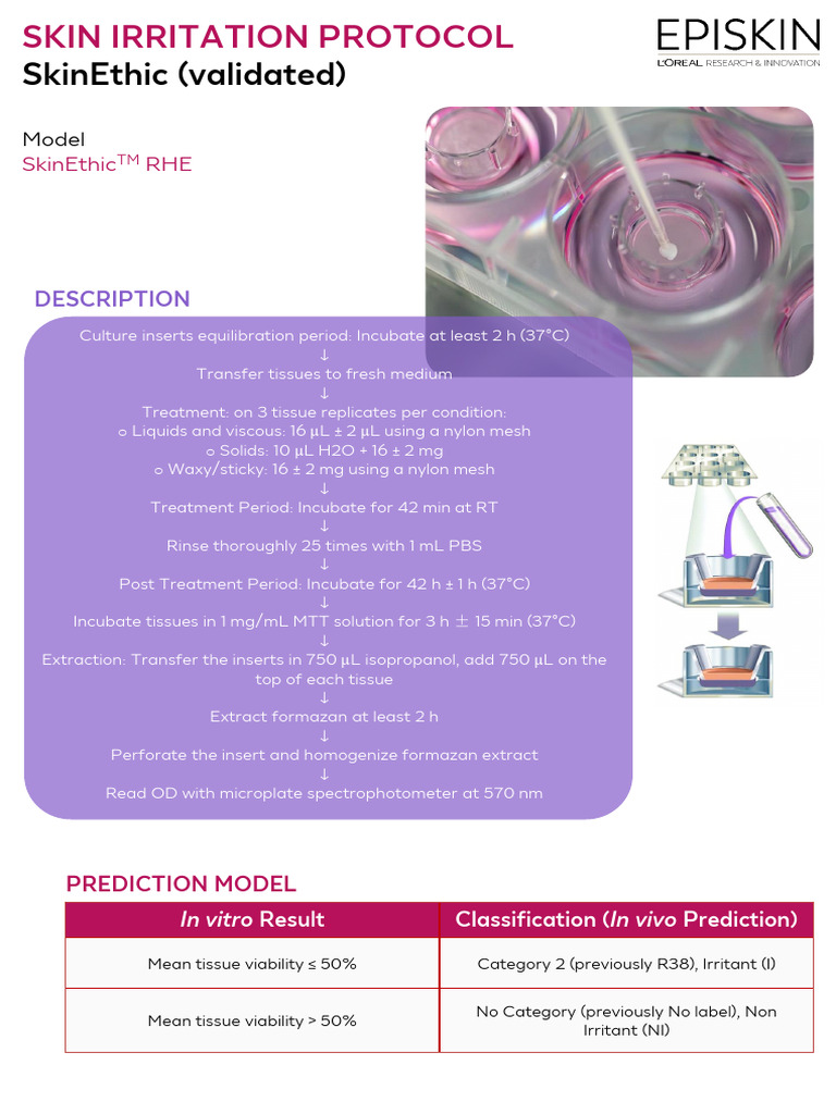 Skin Irritation Testing Protocol Guide | PDF