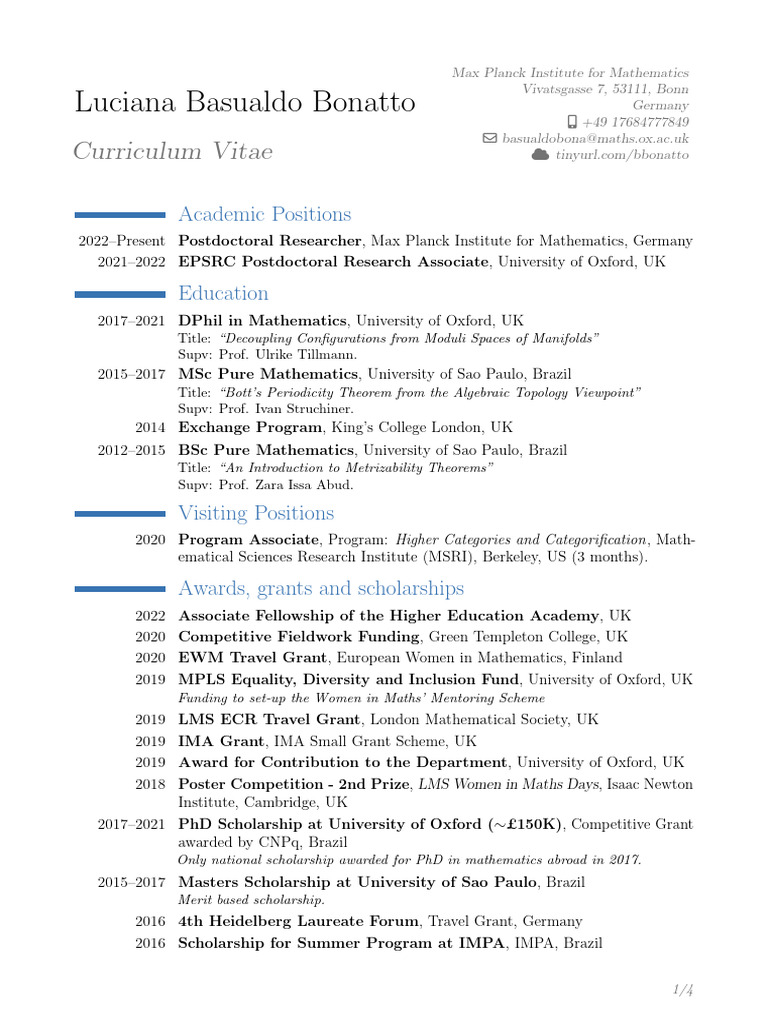 CV (71) | PDF | Topology | Mathematics