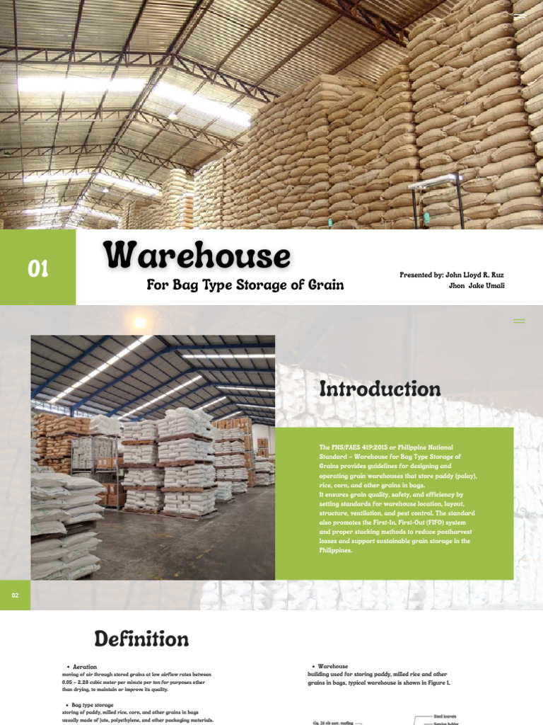 Guidelines for Grain Warehouse Design | PDF | Rice | Roof