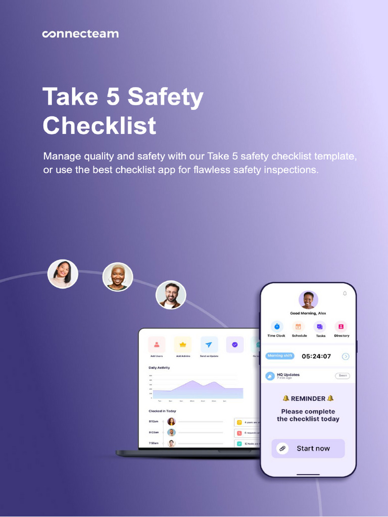 Take 5 Safety Checklist | PDF | Medical Diagnosis | Health Care