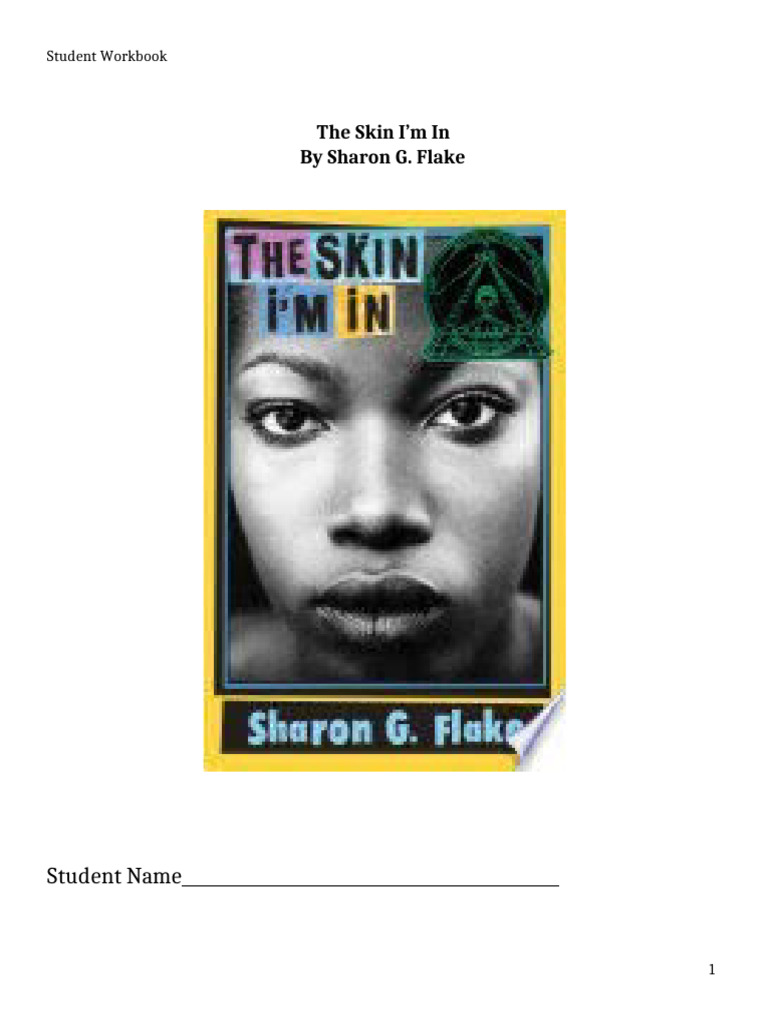 The Skin I'm in by Sharon G. Flake: Student Name | PDF | Linguistics