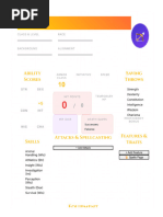 Character Sheet Character Sheet | PDF