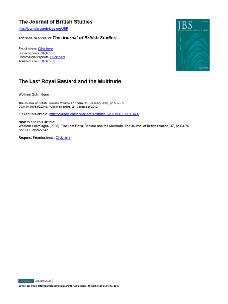 The Last Royal Bastard and The Multitude | PDF | Henry Iv Of England ...