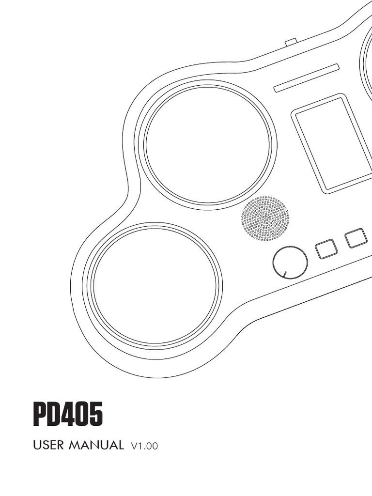 PD405 User Manual V1.00 | PDF | Power Supply | Drum Kit