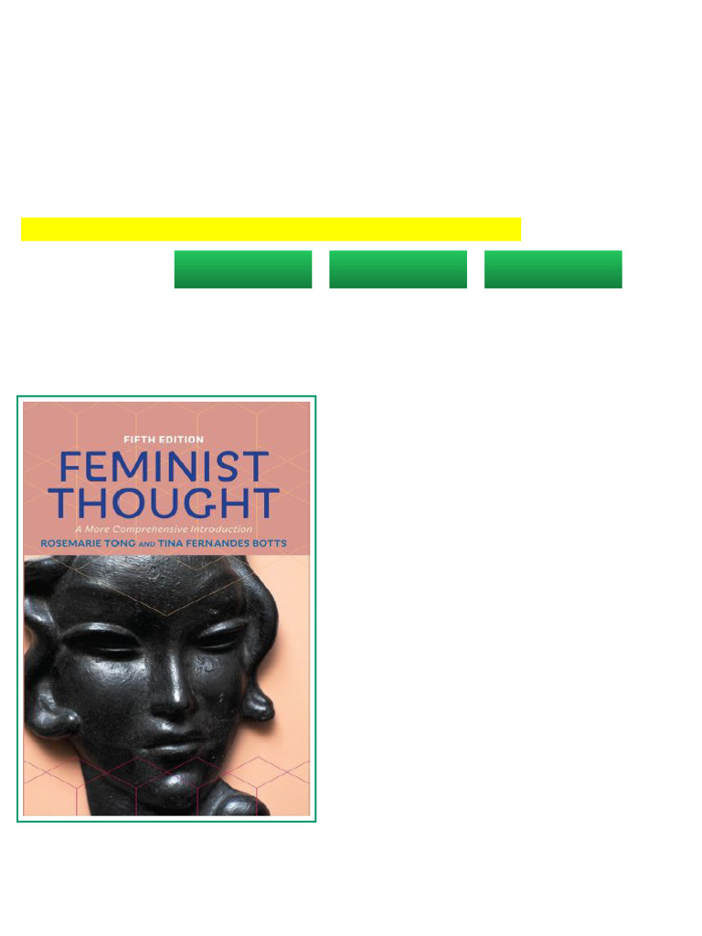 (Ebook) Feminist Thought: A More Comprehensive Introduction by ...