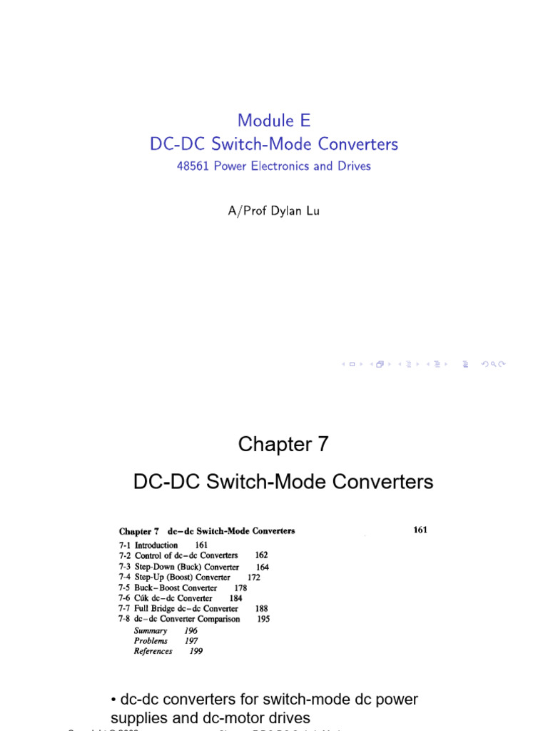 PED - Module - E - DC-DC - Converters - Part - 1 - Annotated | PDF ...