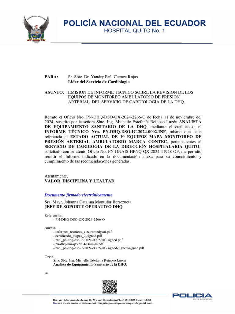 Memorando PN DHQ Dso QX 2024 0908 M Soporte Operativo | PDF