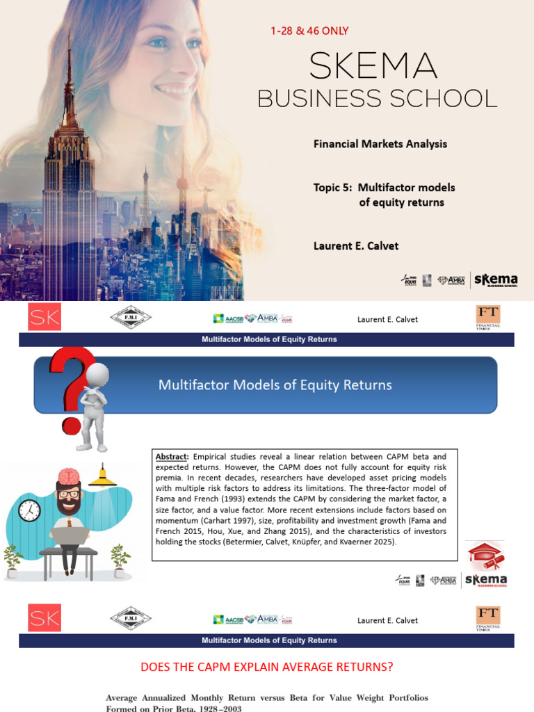 5.multifactor Models | PDF