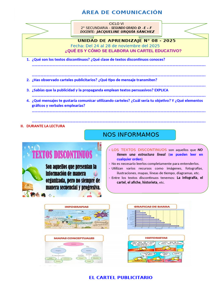 Cómo Crear Carteles Educativos Efectivos | PDF | Comprensión lectora ...